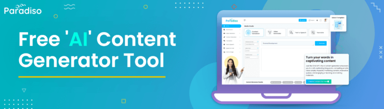 Free AI Content Generator Tool | Paradiso AI